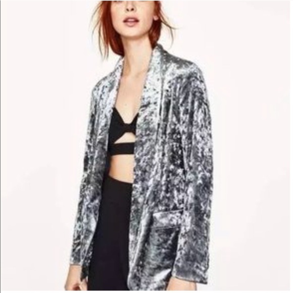 Alice Blue | Jackets & Coats | Crushed Velvet Blazer Like New | Poshmark